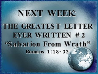 Greatest Letter Ever Written #1 | PPT