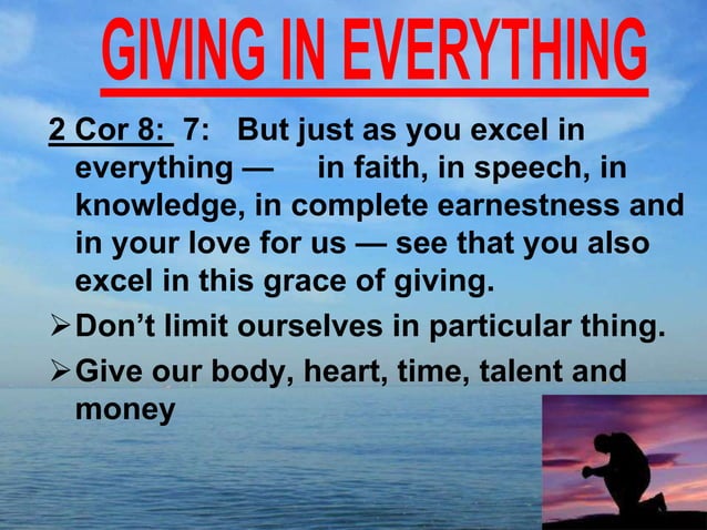 Message 8.9.13 on giving | PPT