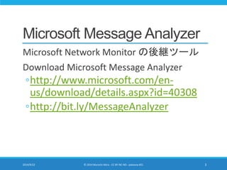 Microsoft Message Analyzer の紹介 | PPTX | Computer Software and Applications | Computing