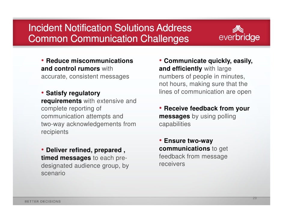 Incident Notification Message Anatomy 101