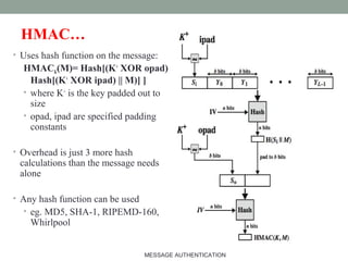 Message authentication | PPT