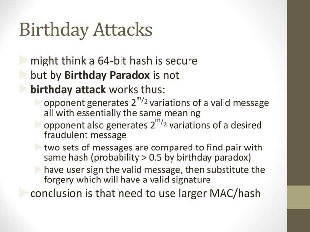 Message Authentication And Hash Function Ppt