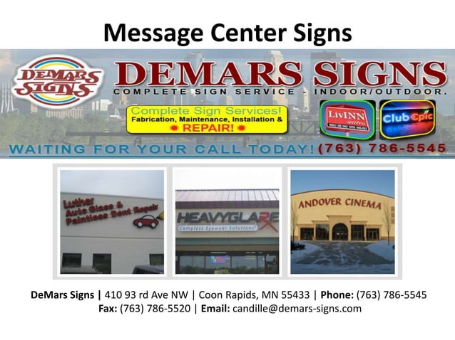 Message center signs | PPT