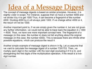 Message digest & digital signature | PPT