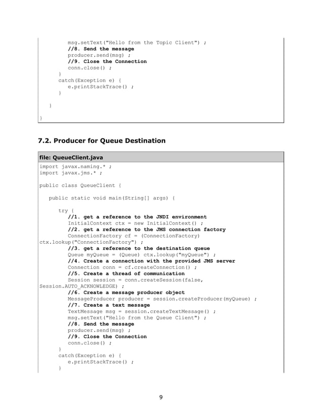 Message Driven Beans (6) | PDF | Email | Internet