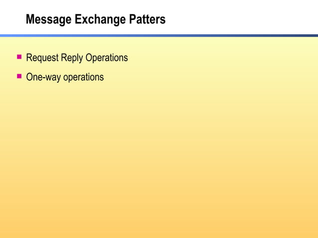 Message Exchange Patterns | PPT