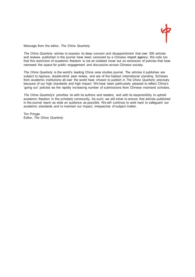 Message from the cq editor | PDF