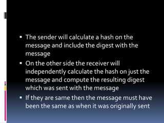 Message integrity protocol | PPTX