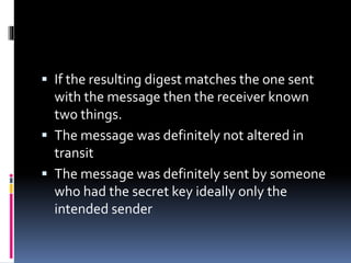 Message integrity protocol | PPTX