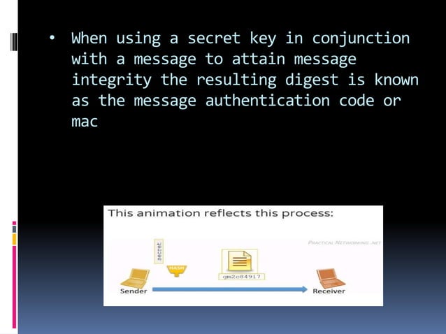 Message integrity protocol | PPT