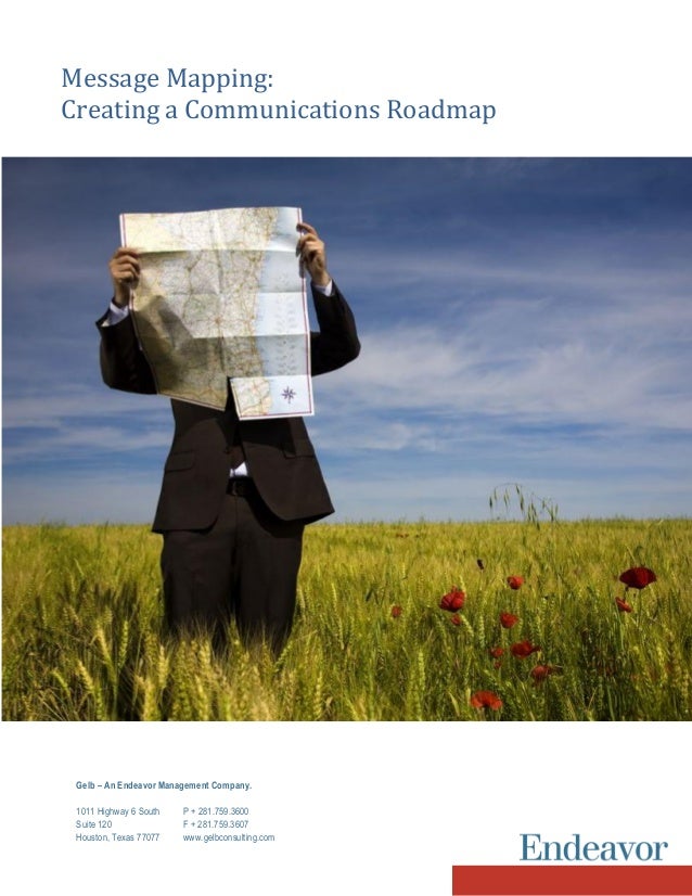Message Mapping Creating a Communications Roadmap