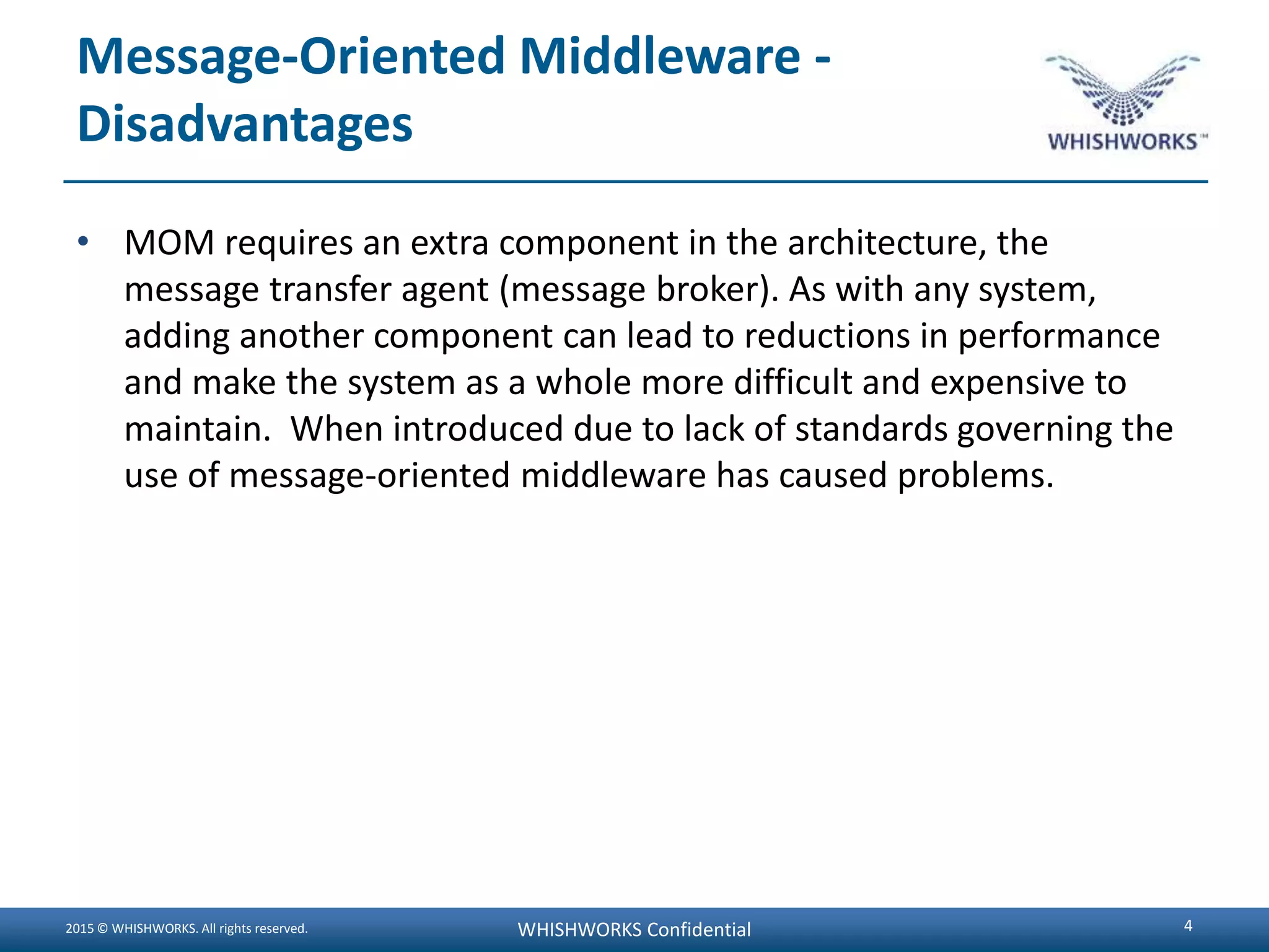 Message Oriented Middleware Ppt