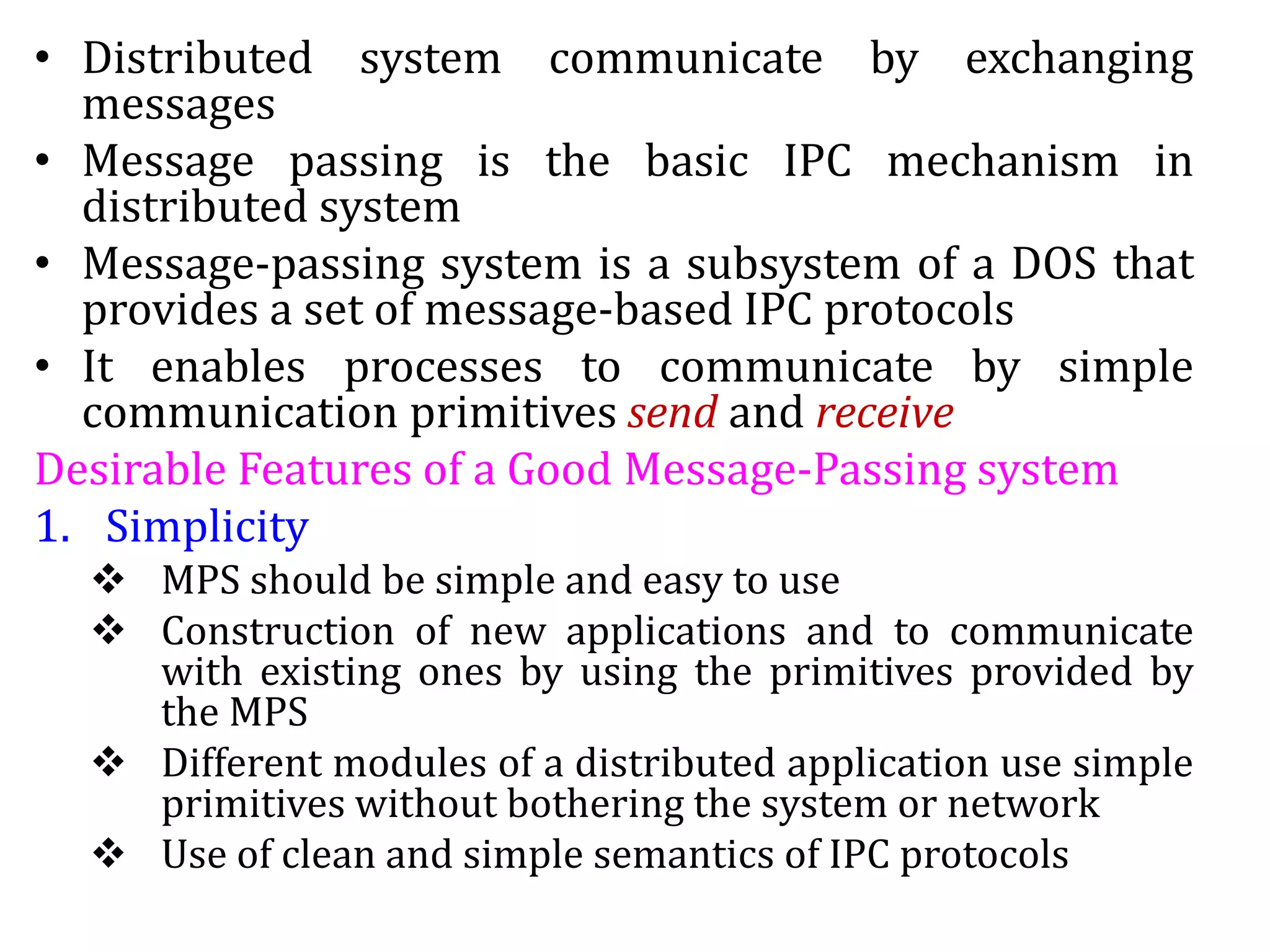 Message Passing In Distributed Computing Systems Pptx