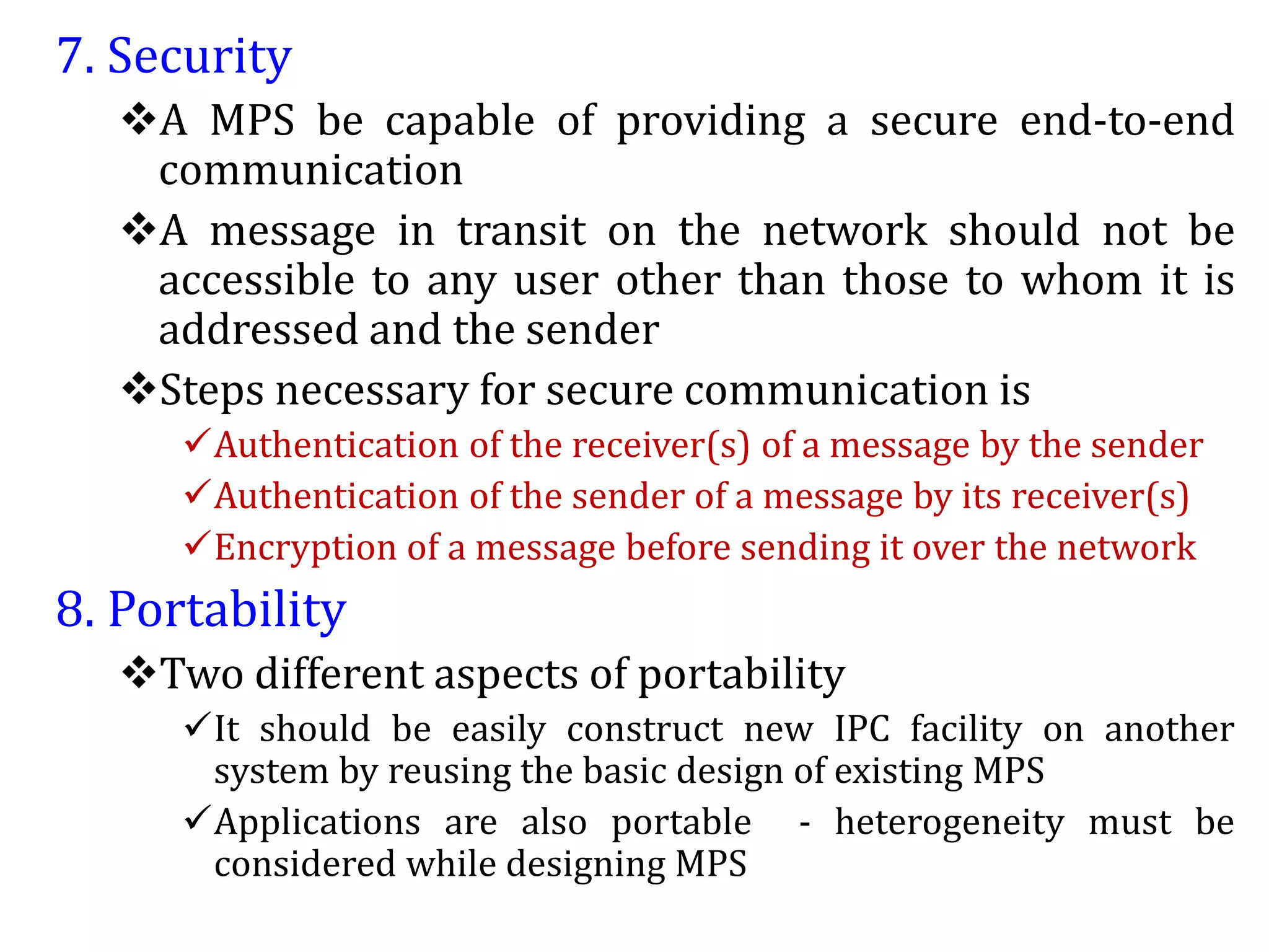 Message Passing In Distributed Computing Systems Ppt 