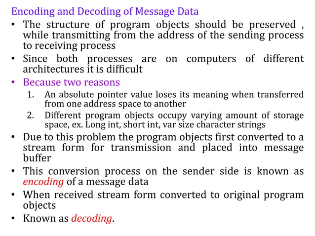 Message Passing In Distributed Computing Systems Ppt