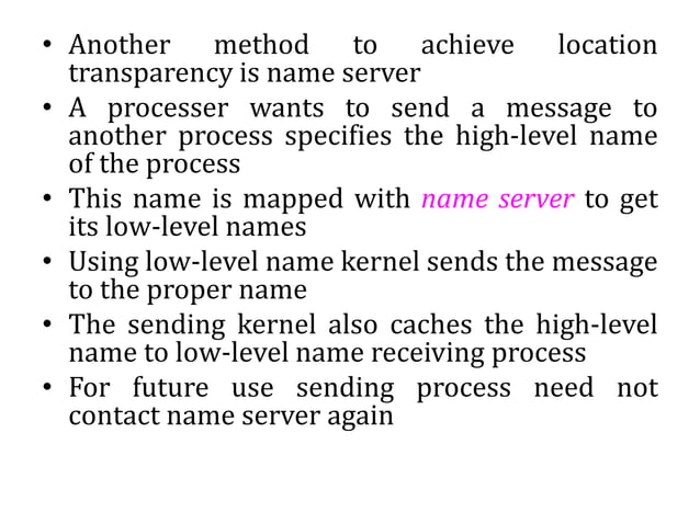 Message Passing In Distributed Computing Systems Pptx Computer Networking Computing