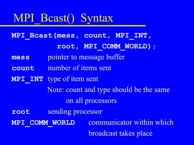 Message passing interface | PPT | Programming Languages | Computing