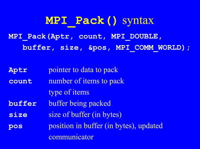 Message Passing Interface Ppt Programming Languages Computing 0277