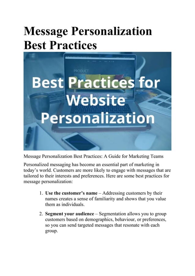 Message Personalization Best Practices.docx
