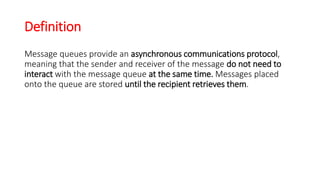 Message queue architecture | PPTX