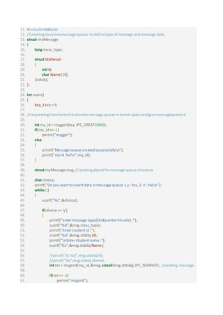 Message queue and shared memory | DOCX