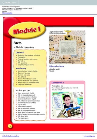 Messages 1 students book | PDF