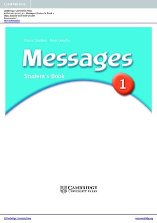 Messages 1 student's book | PDF