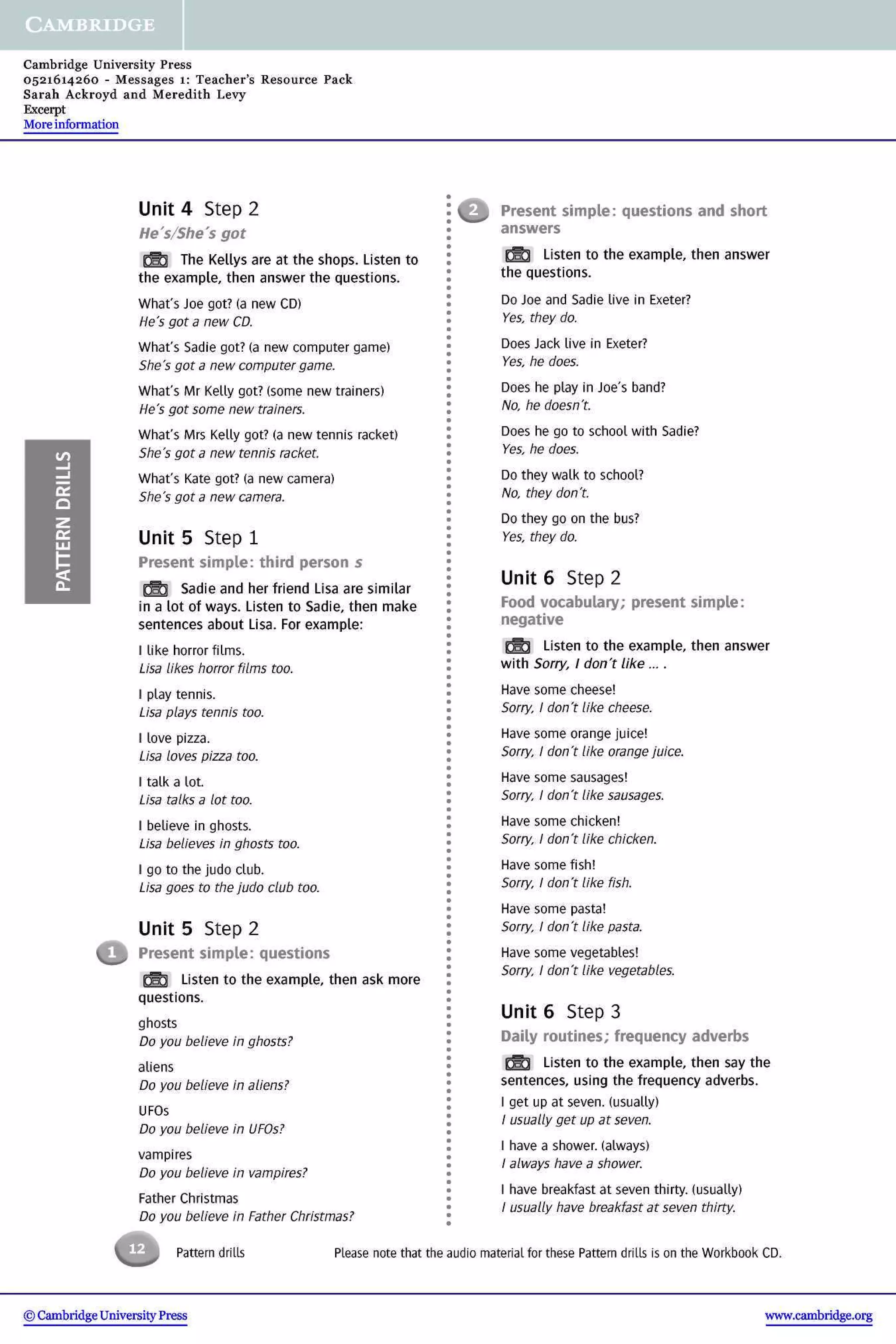 Messages 1 teacher's resource pack | PDF