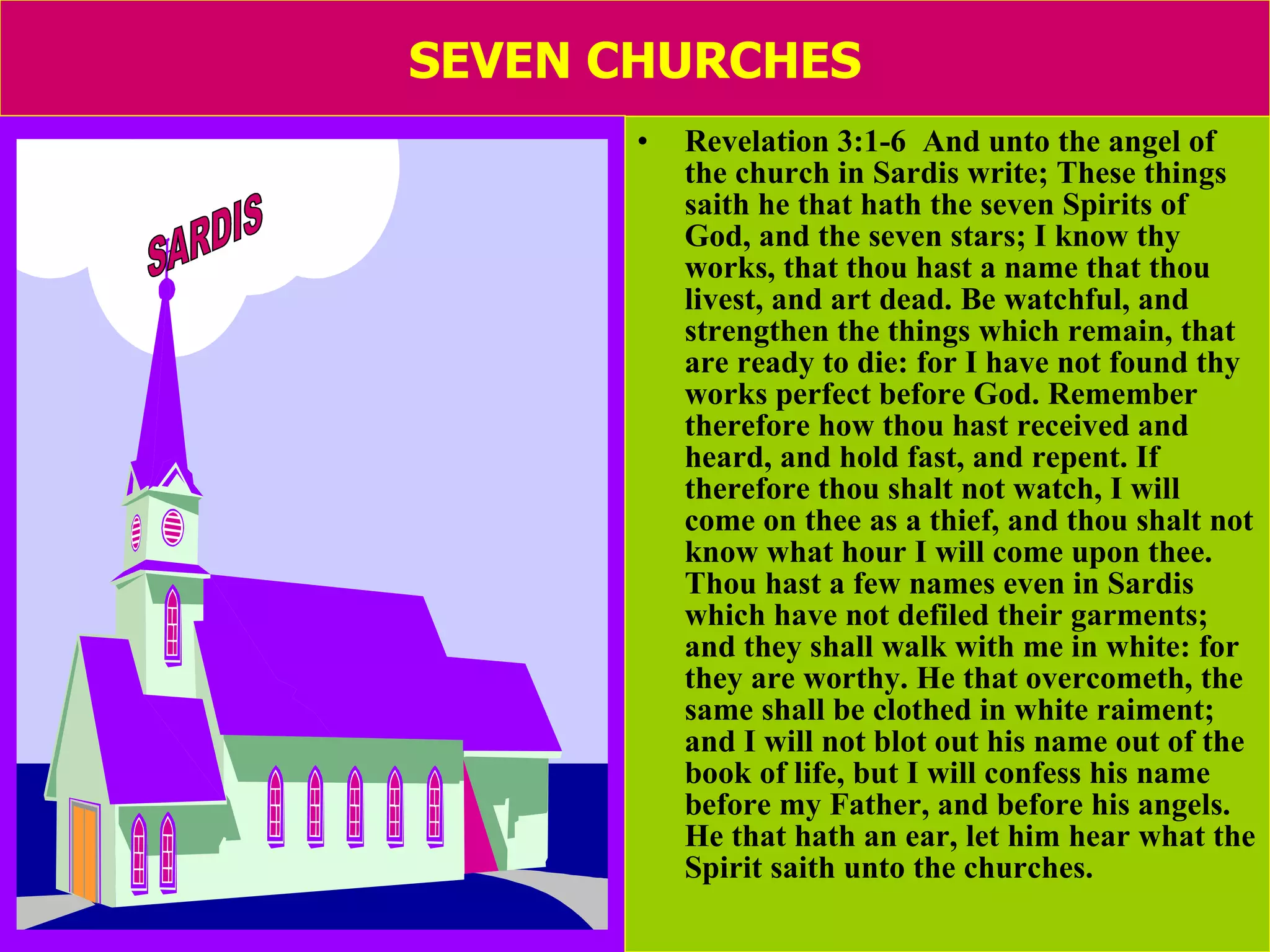 Messagese To The Seven Churches | PPT