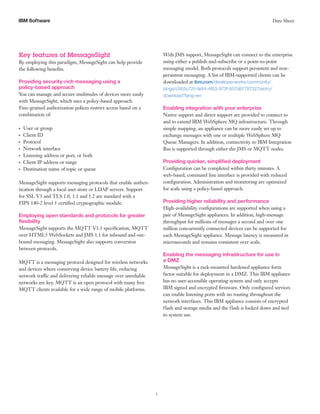 IBM MessageSight | PDF