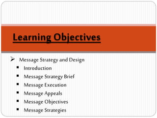 Message Strategy and Design | PPTX
