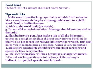 Message writing | PPTX