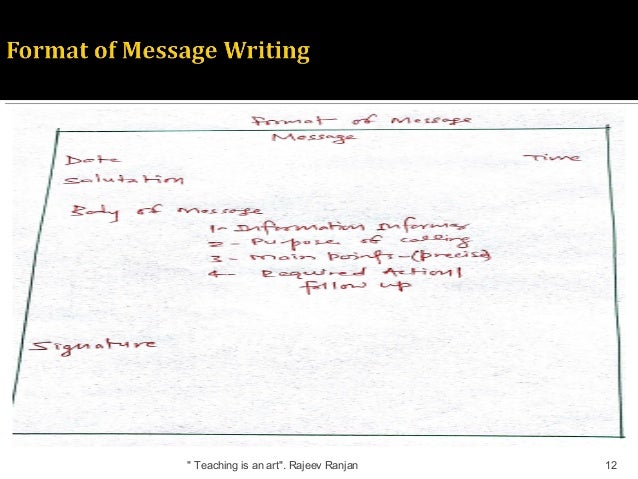 Message Writing Tips And Techniques Format And Examples