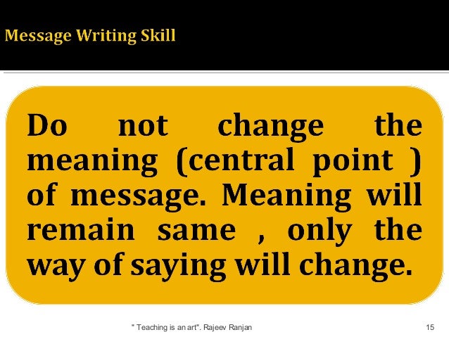 Message Writing Tips And Techniques Format And Examples