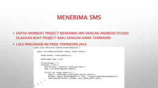 Messaging - Review - Beginning Android Programming With Android Studio ...