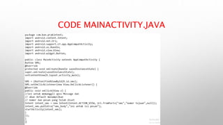 Messaging - Review - Beginning Android Programming With Android Studio