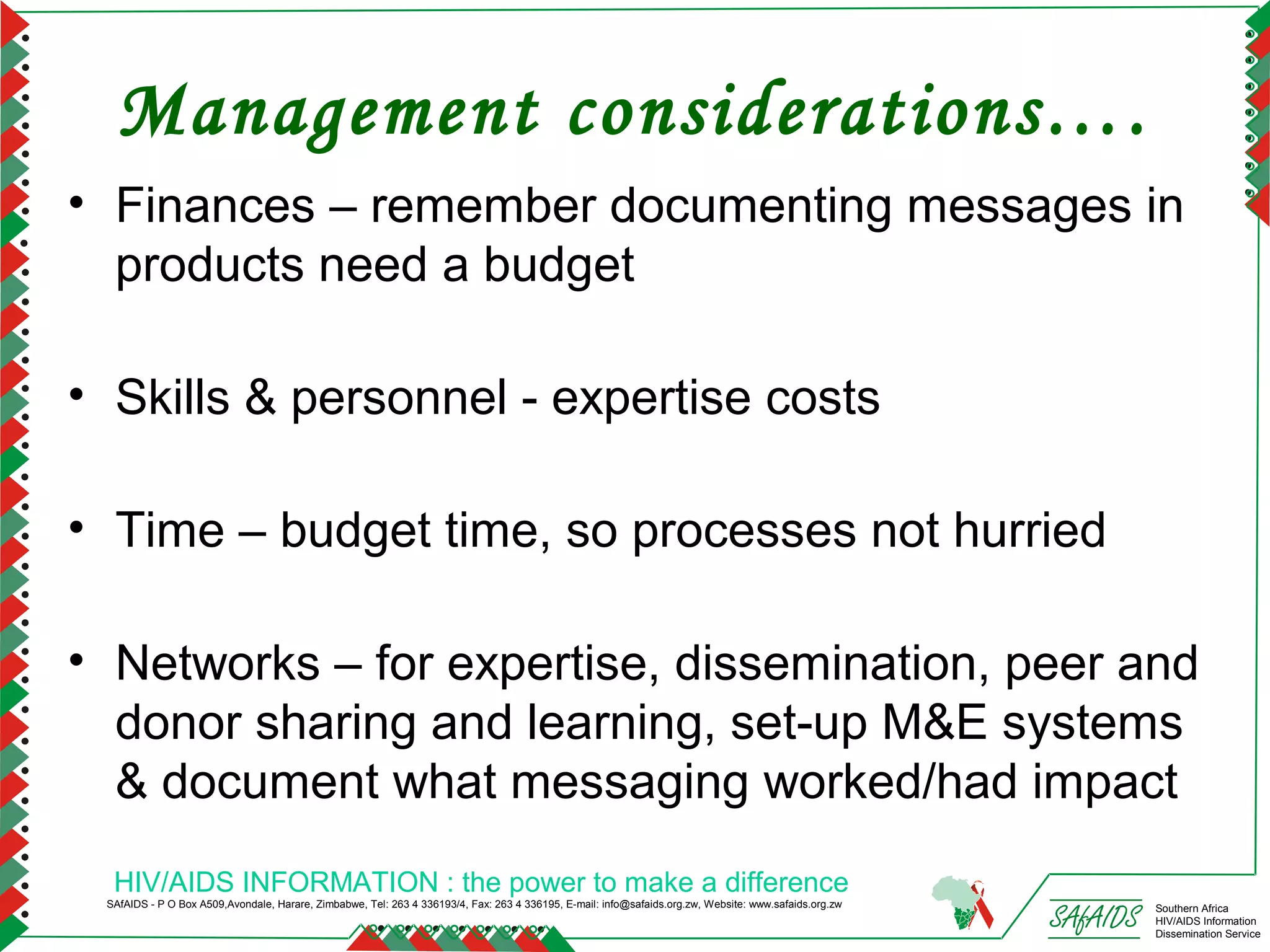 Messaging and IEC Material Development | PPT