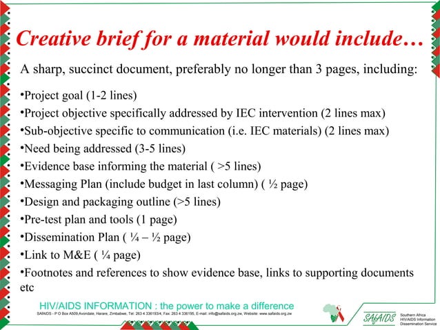Messaging and IEC Material Development | PPT | Infectious Diseases | Diseases and Conditions