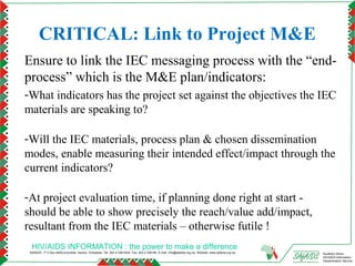 Messaging and IEC Material Development | PPT