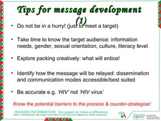 Messaging and IEC Material Development | PPT