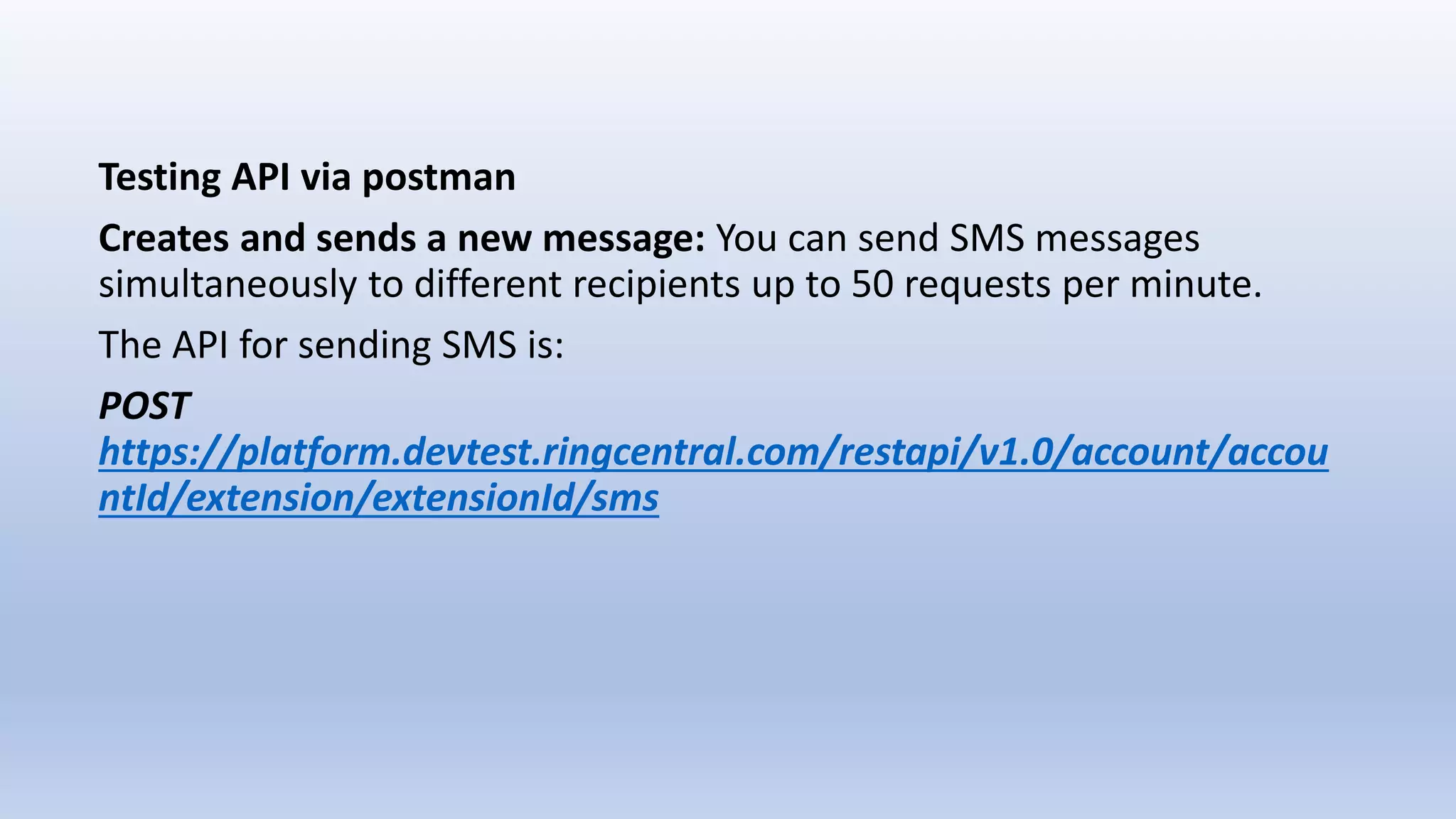 Messaging APIs of RingCentral | PPT