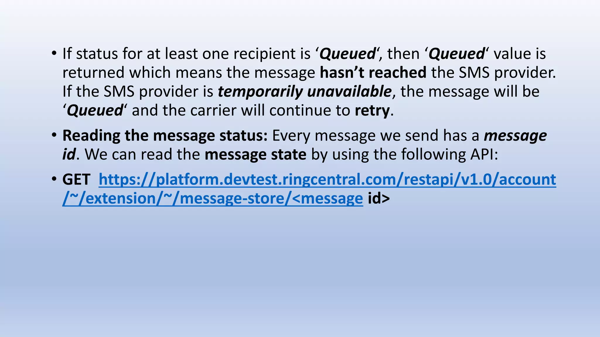 Messaging APIs of RingCentral | PPT