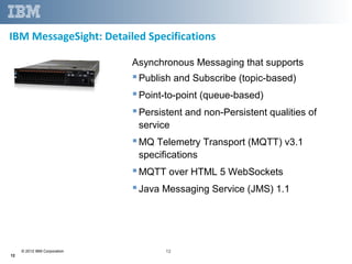 IBM MessageSight for mobile and the internet of things | PPT
