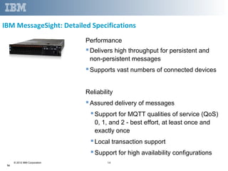 IBM MessageSight for mobile and the internet of things | PPT