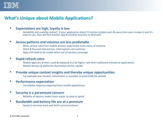 IBM MessageSight for mobile and the internet of things | PPT