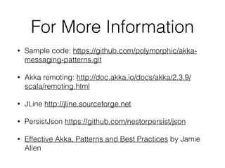 Messaging Patterns with Akka (Remote) Actors | PPT