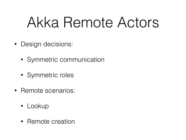 Messaging Patterns with Akka (Remote) Actors | PPT