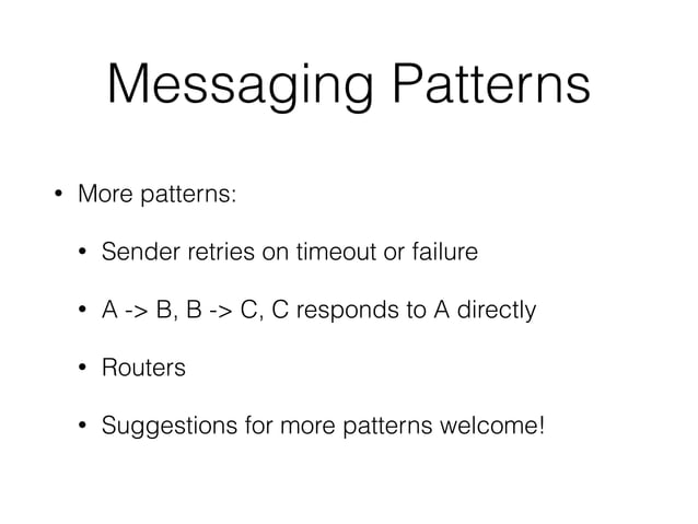 Messaging patterns | PDF | Programming Languages | Computing