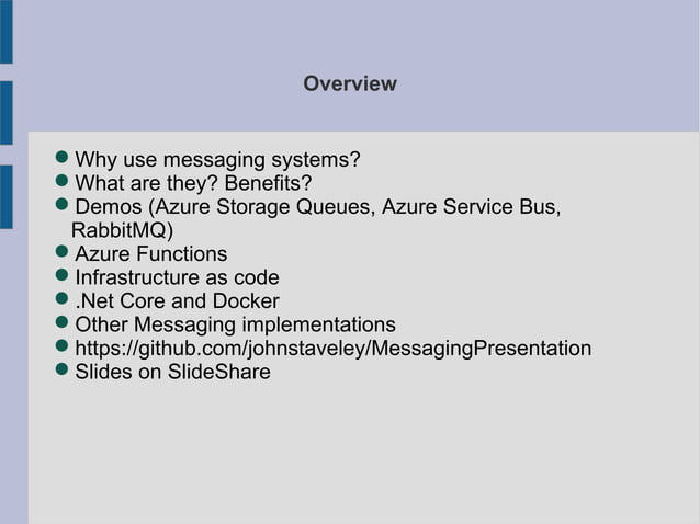 Messaging Rabbitmq Azure Service Bus Docker And Azure Functions