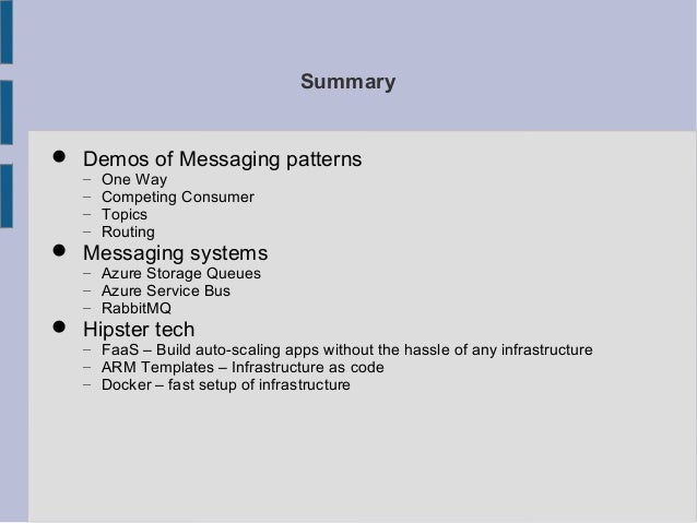 Messaging Rabbitmq Azure Service Bus Docker And Azure Functions